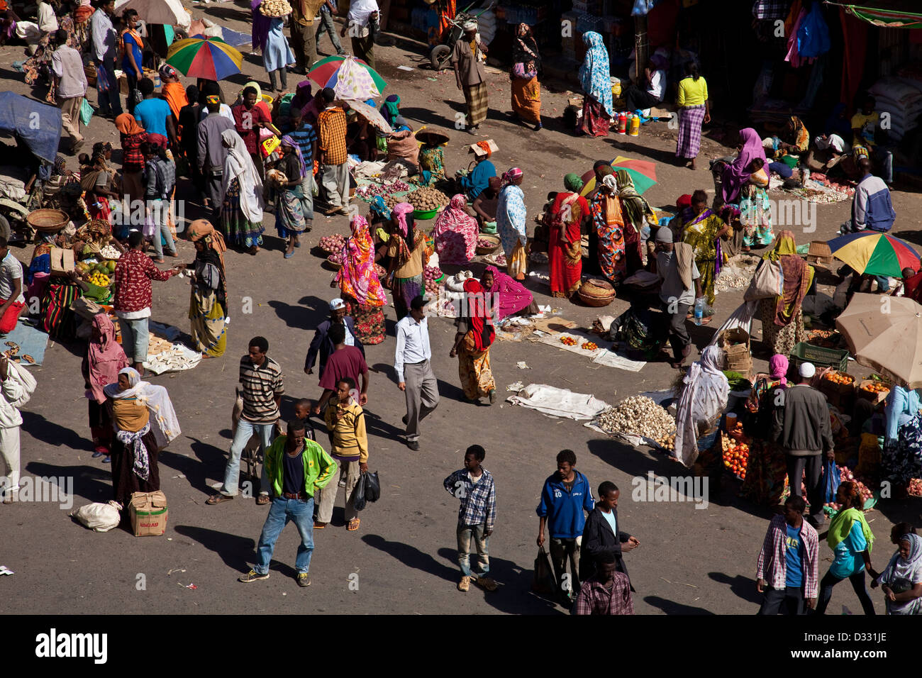 Christian Market, Showa Gate, Harar, Ethiopia Stock Photo - Alamy