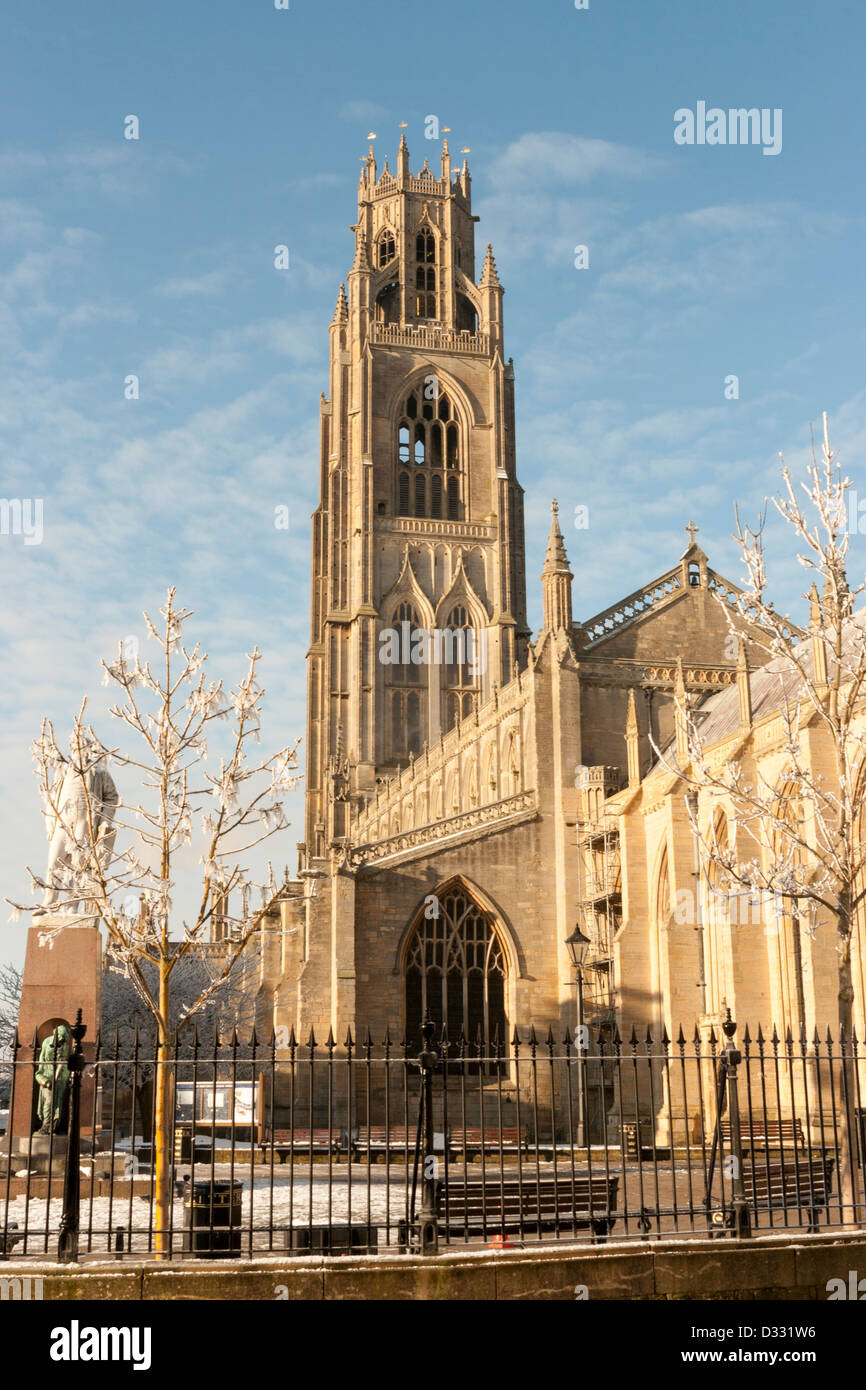 Picture of St Botolph's church with Boston Stump from a West side Stock ...