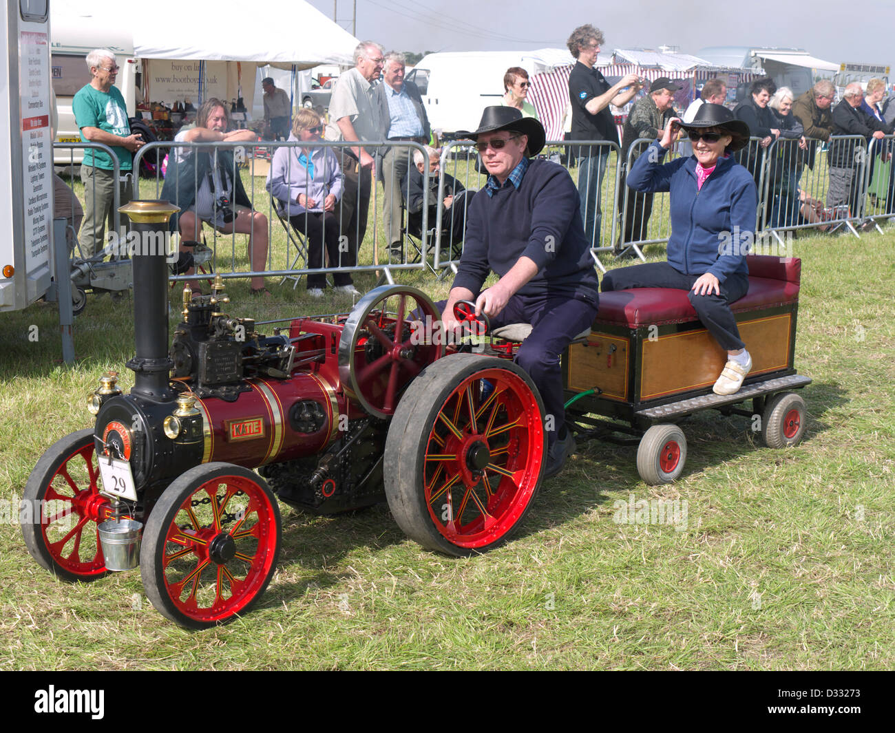4 inch scale Garrett traction engine named "Katie" at Boston Steam and ...