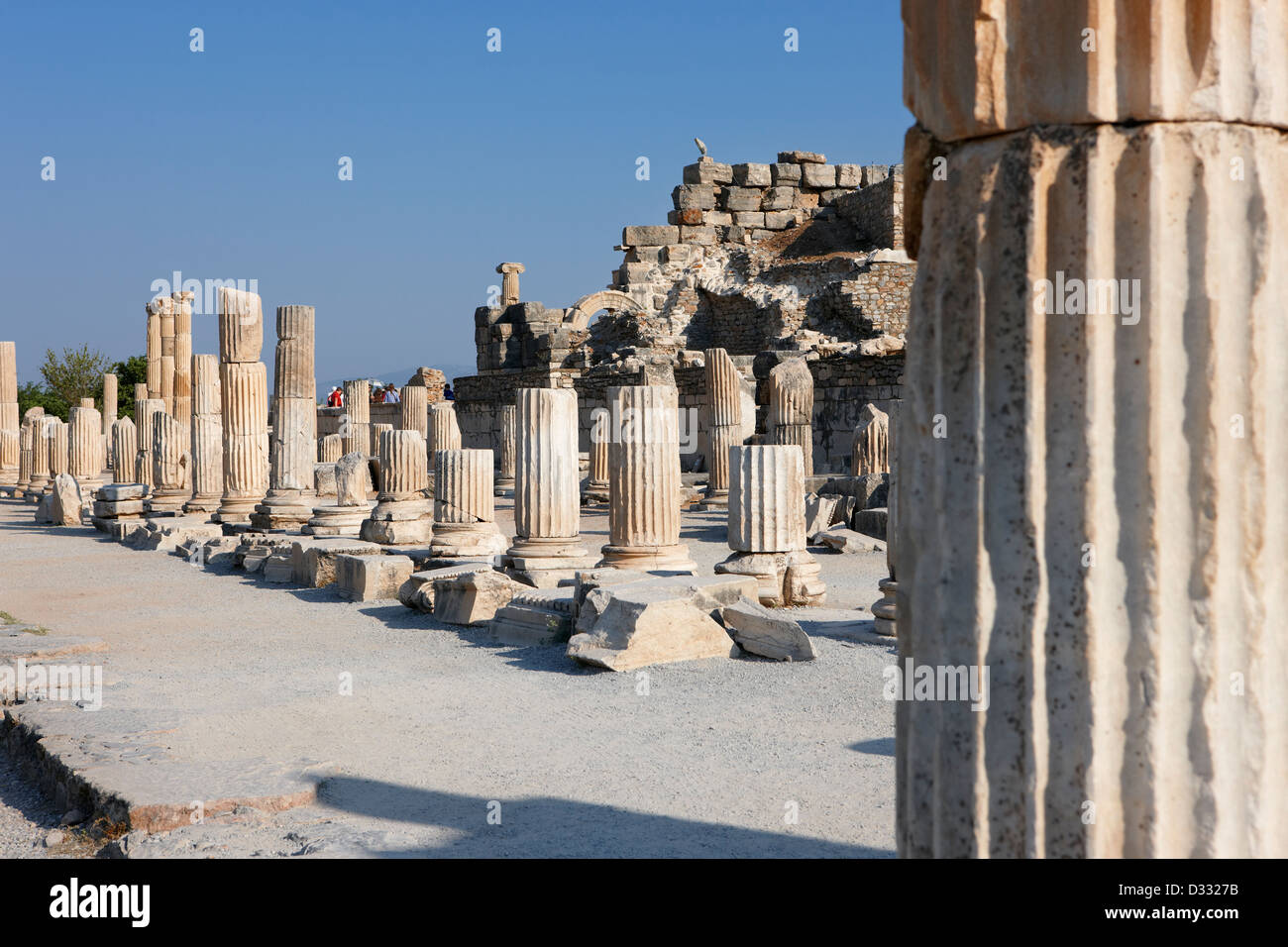 The Basilica Stoa (Royal Colonnade). Ephesus Archaeological Site, Izmir ...