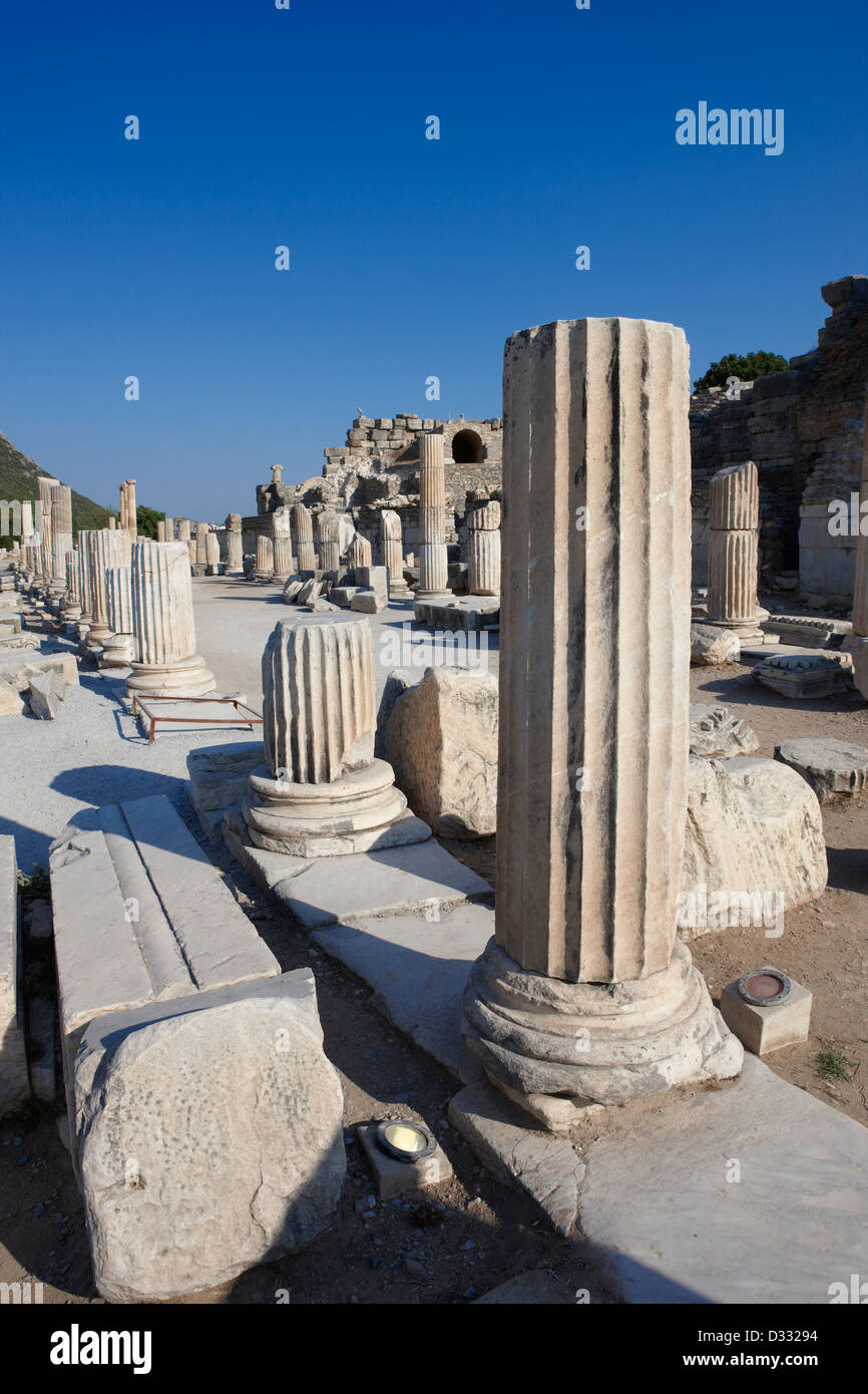 The Basilica Stoa (Royal Colonnade). Ephesus Archaeological Site, Izmir ...