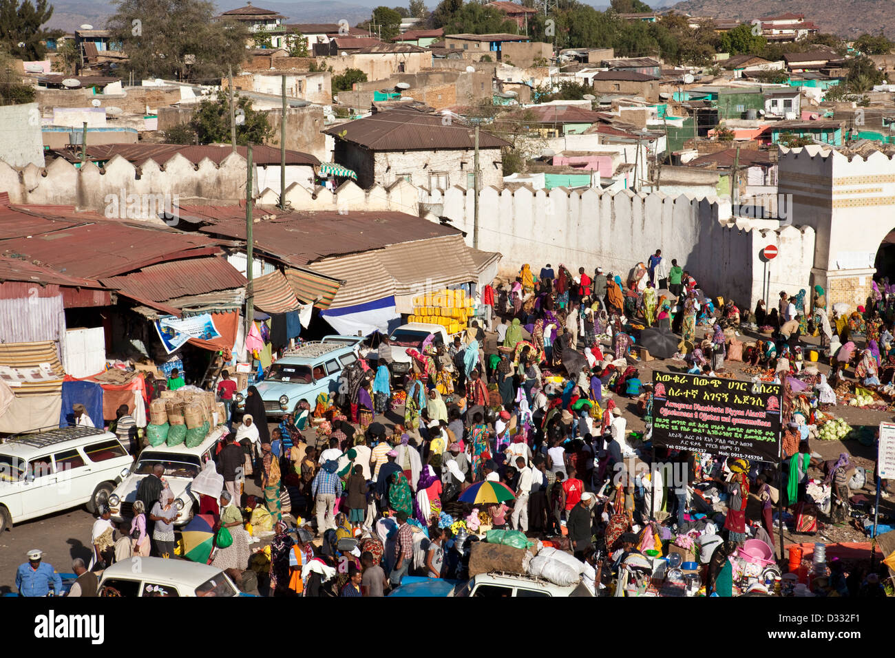 Christian Market, Showa Gate, Harar, Ethiopia Stock Photo - Alamy