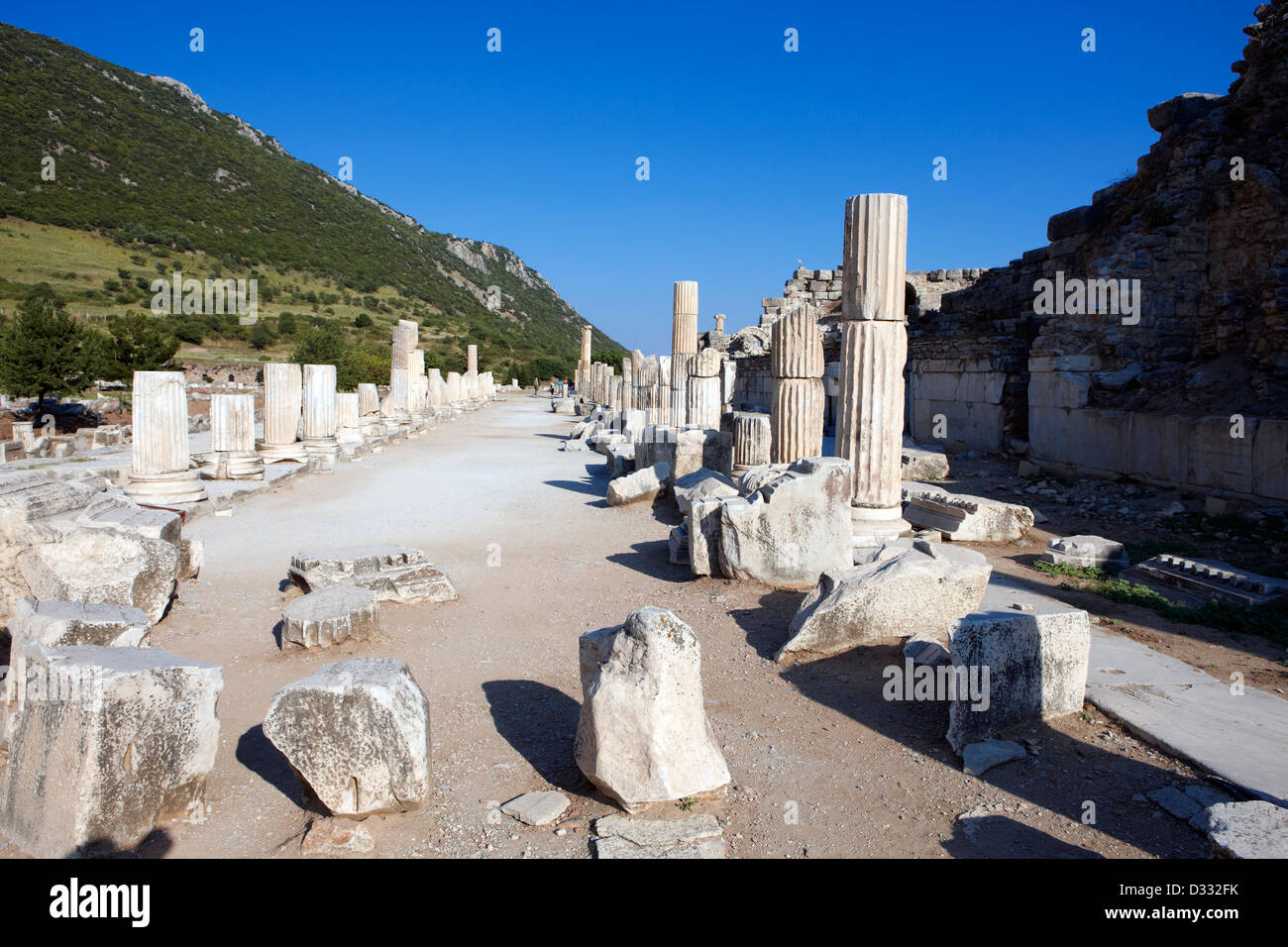 The Basilica Stoa (Royal Colonnade). Ephesus Archaeological Site, Izmir ...