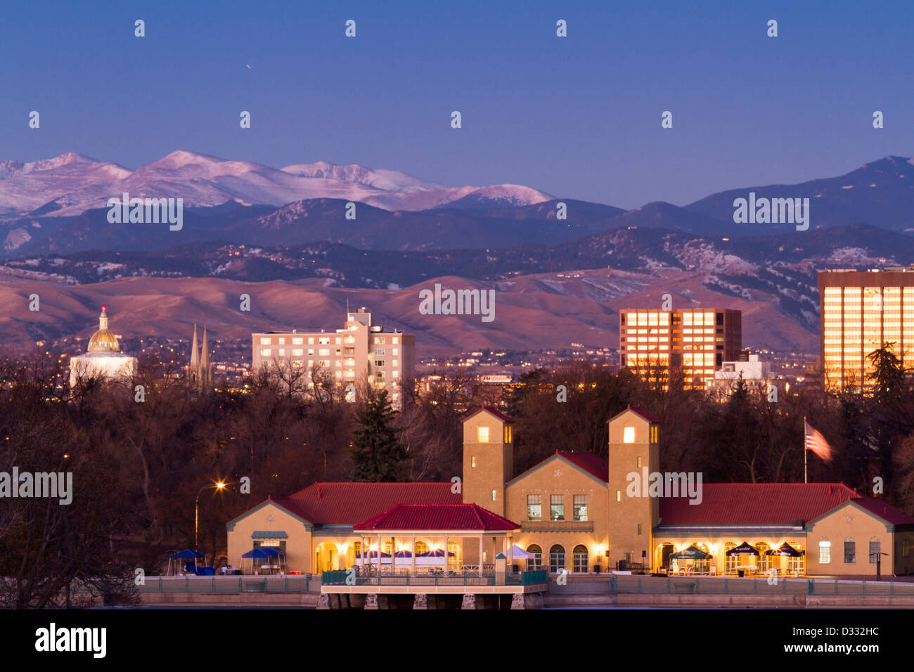 Denver skyline at sunrise hi-res stock photography and images - Alamy
