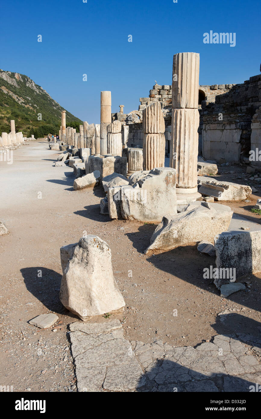 The Basilica Stoa (Royal Colonnade). Ephesus Archaeological Site, Izmir ...