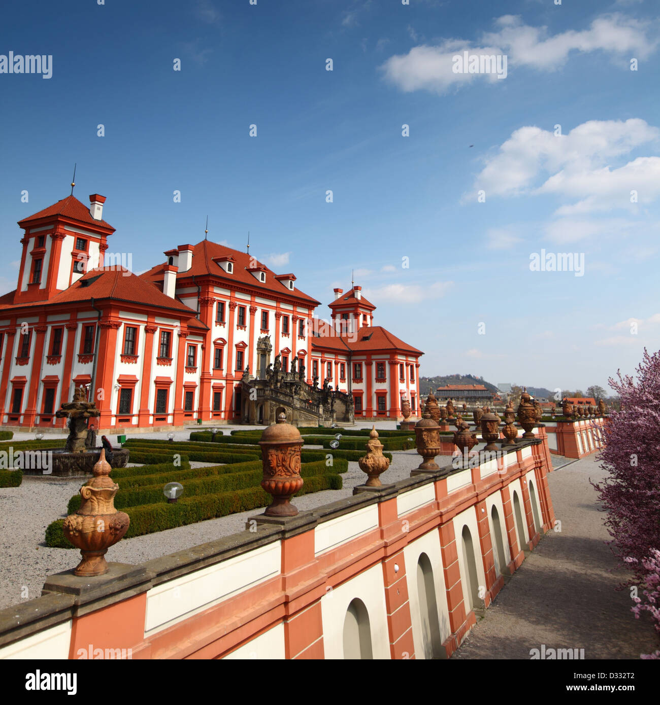 prague troja castle in garden Stock Photo - Alamy
