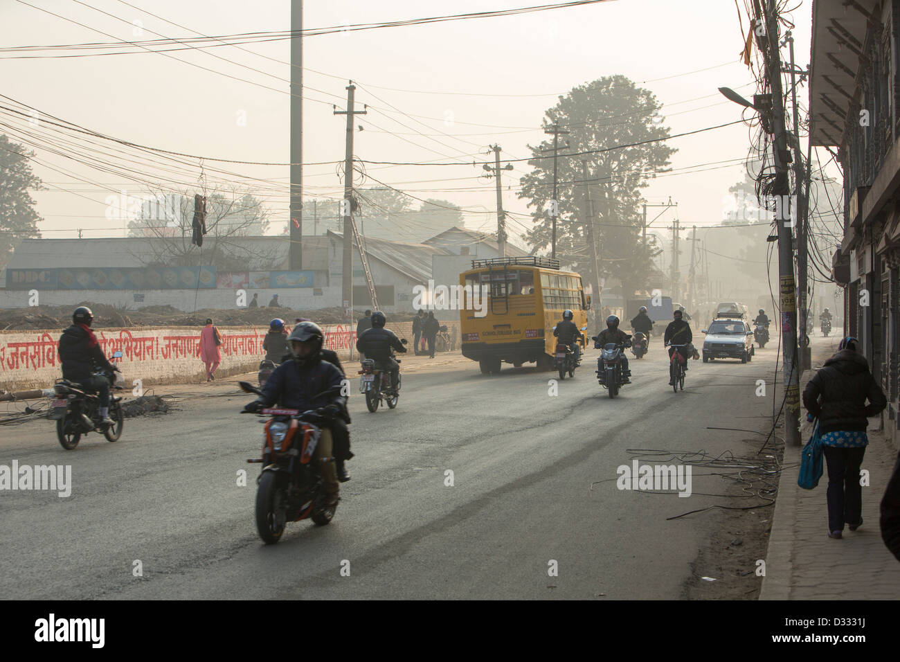 Air pollution in Kathmandu, Nepal Stock Photo - Alamy