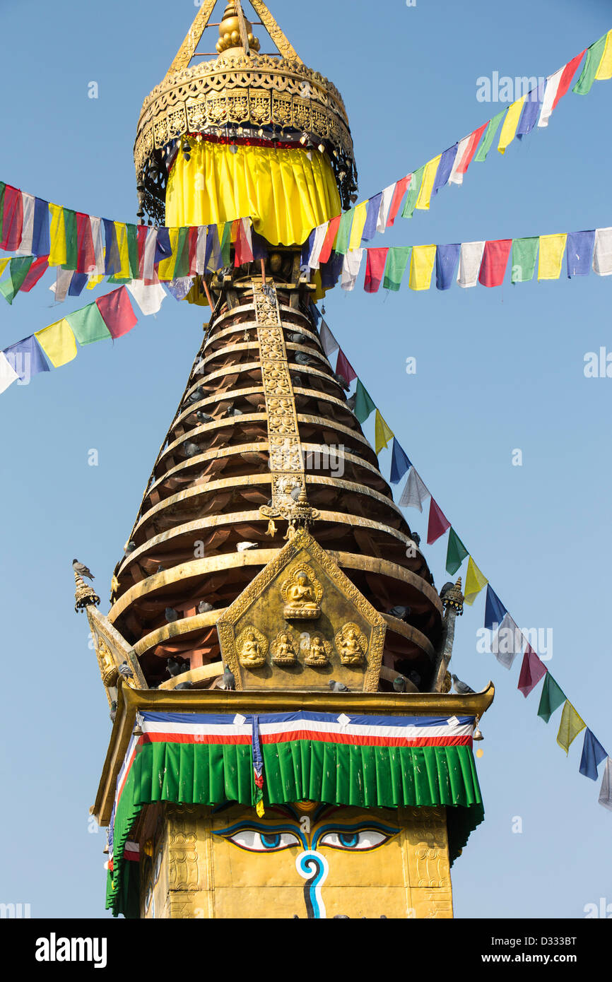 A Buddist stoupa in Kathmandu, Nepal Stock Photo - Alamy