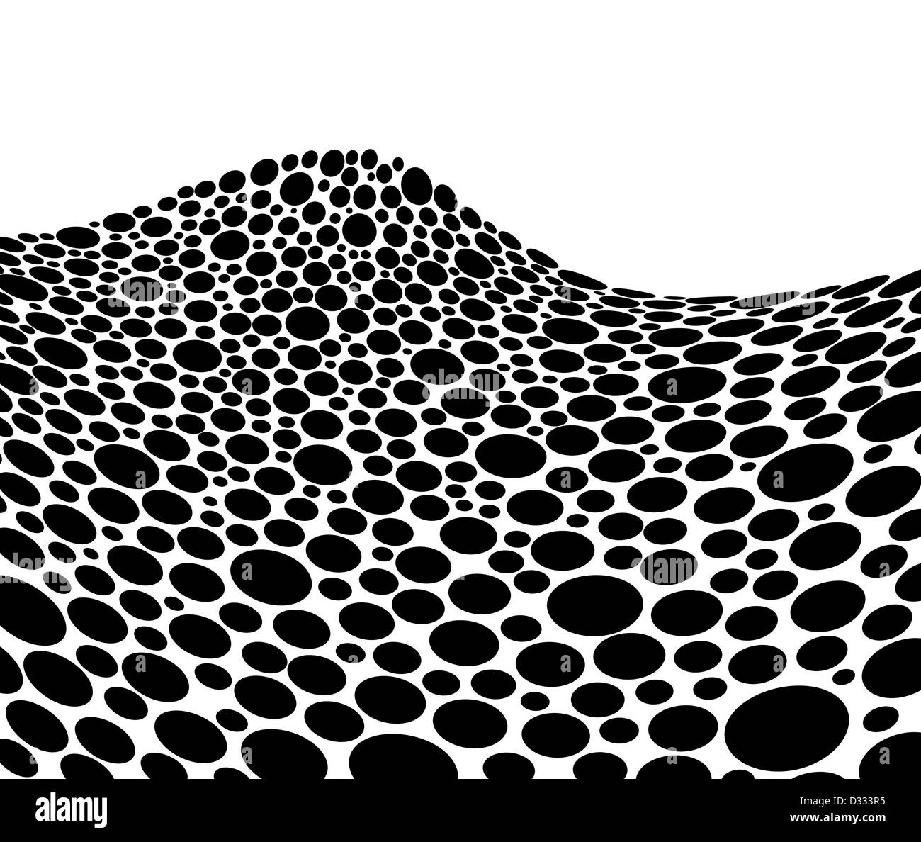 Abstract Black and White Background with Circles Stock Photo - Alamy