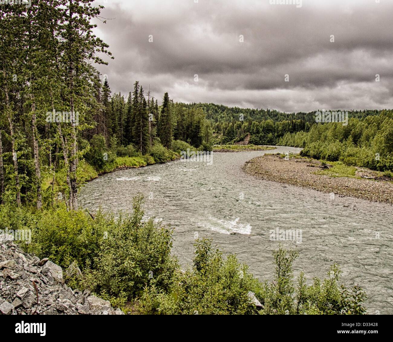 Susitna river alaska railroad hi-res stock photography and images - Alamy