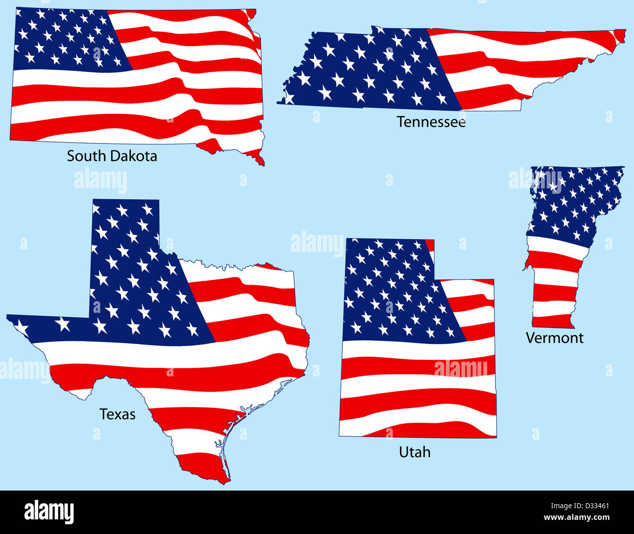 Tennessee state flags hi-res stock photography and images - Alamy