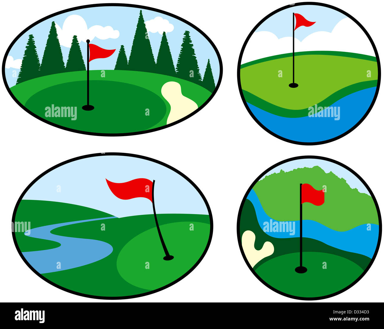 Logo red flag flags Cut Out Stock Images & Pictures - Alamy