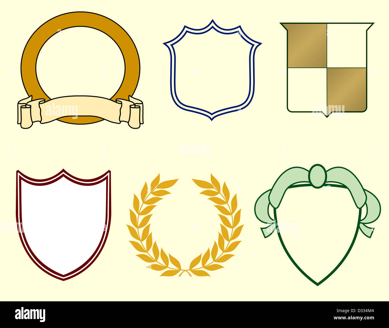 Six Items for Logos Stock Photo - Alamy