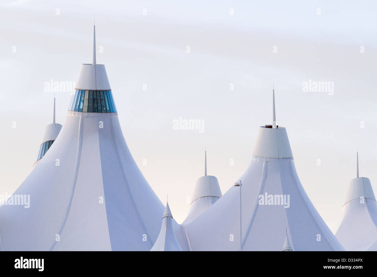 Tents of DIA at sunrise. Denver International Airport well known for ...