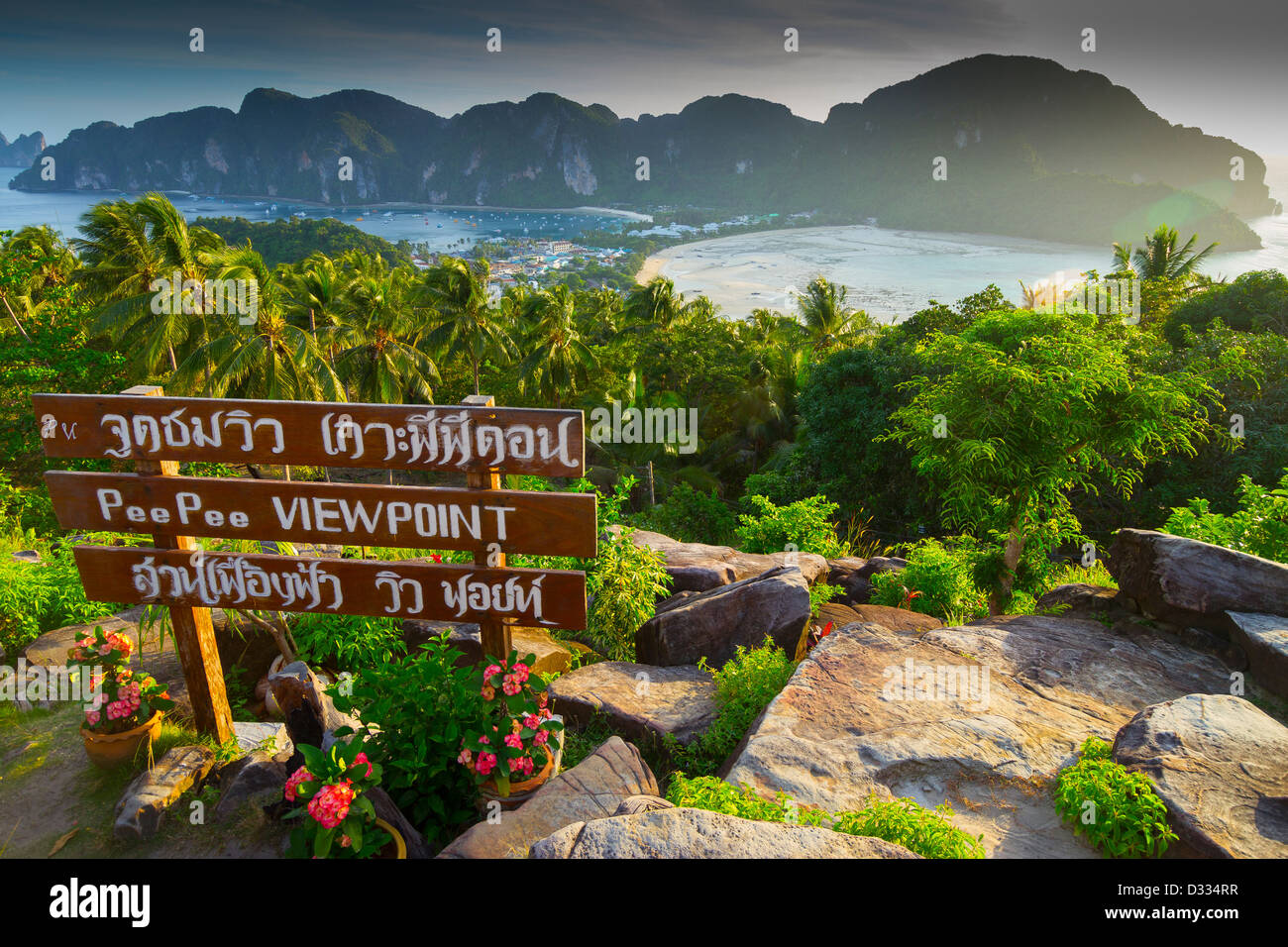 Viewpoint. Phi Phi Don island. Krabi province, Andaman Sea, Thailand Stock Photo - Alamy