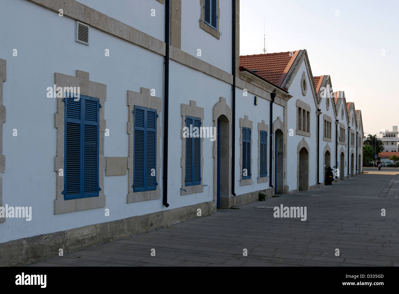 Larnaca Cyprus. View at Europa square of the colonial style Museum and ...