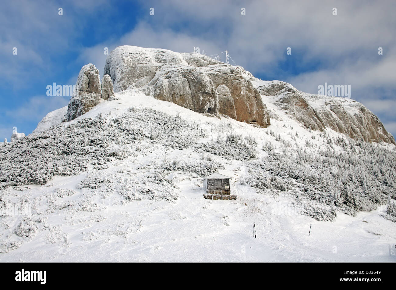 Snow shelter on a mountain Stock Photo - Alamy