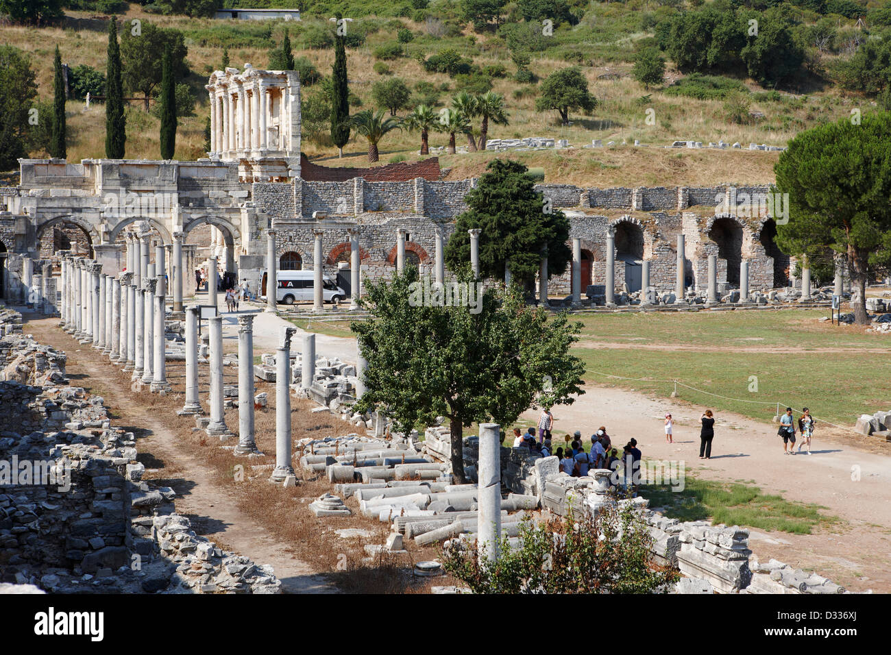 View of Tetragonos Agora (Square Market), also known as Commercial ...