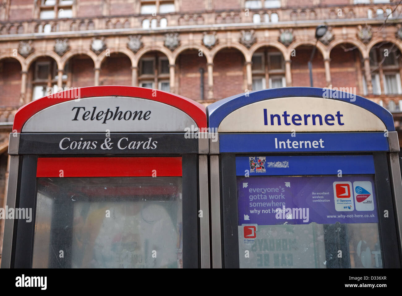 A telephone and Internet Box in London Stock Photo - Alamy