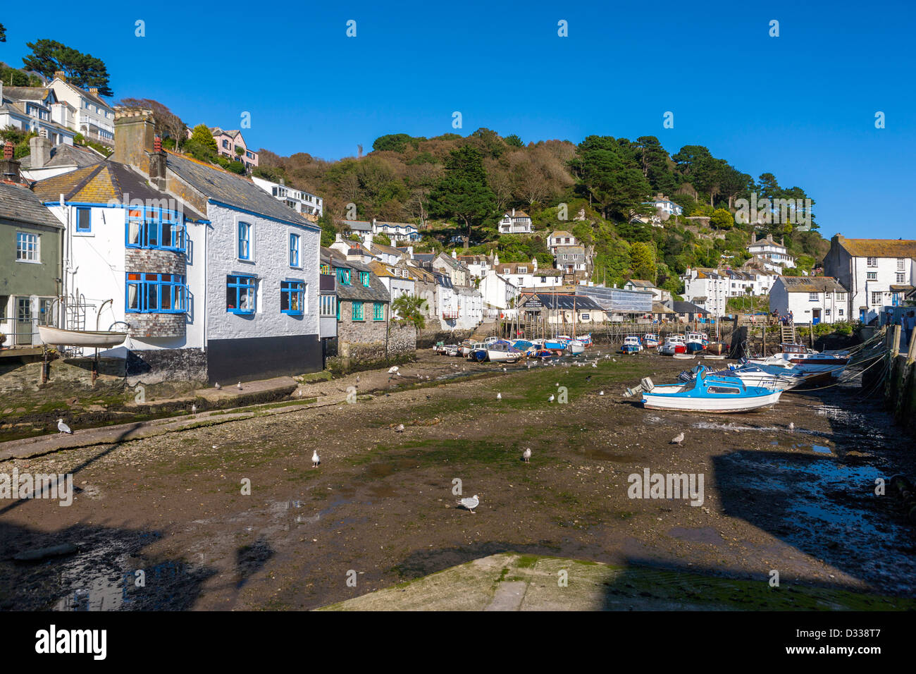 The coastal village of Polperro in Cornwall Stock Photo - Alamy