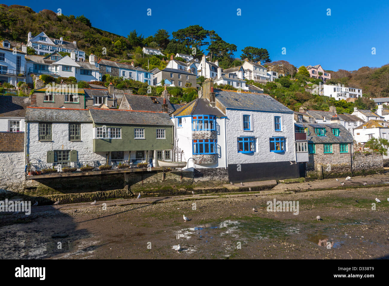The coastal village of Polperro in Cornwall Stock Photo - Alamy