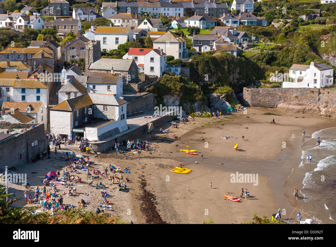 Gorran Haven village Stock Photo - Alamy