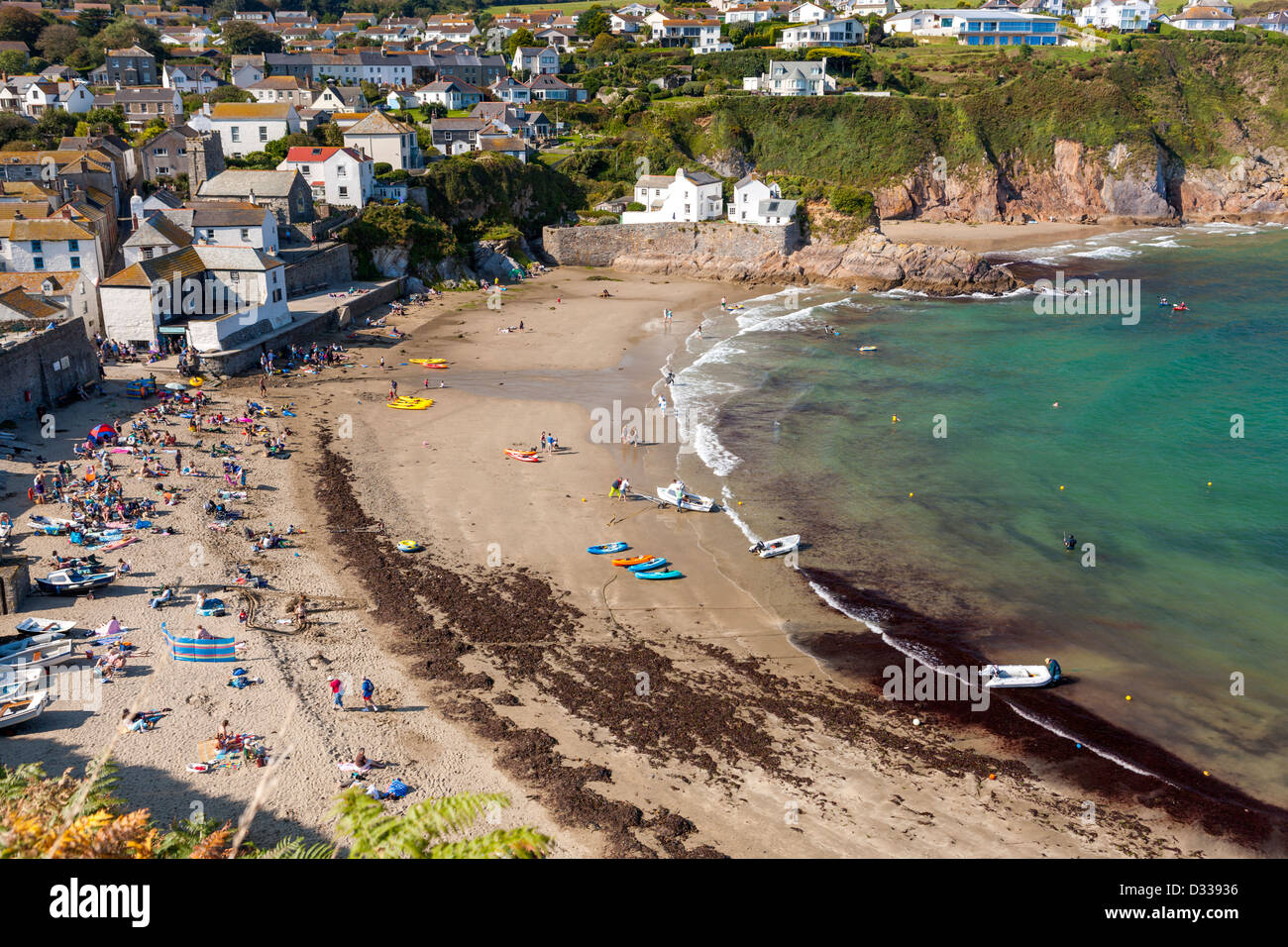 Gorran Haven village Stock Photo - Alamy