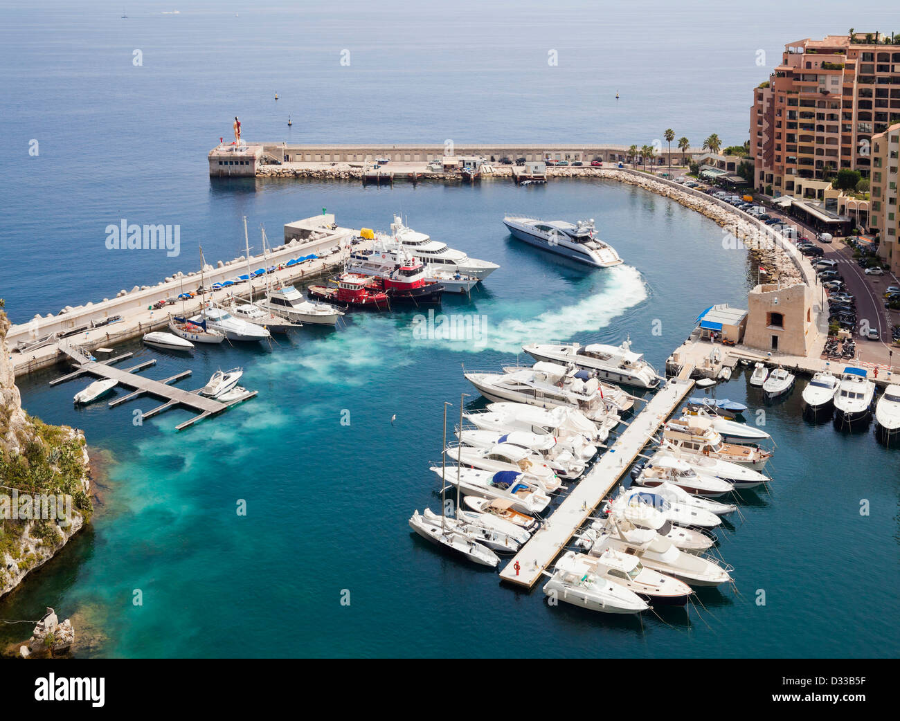 Ships in Harbor Stock Photo - Alamy