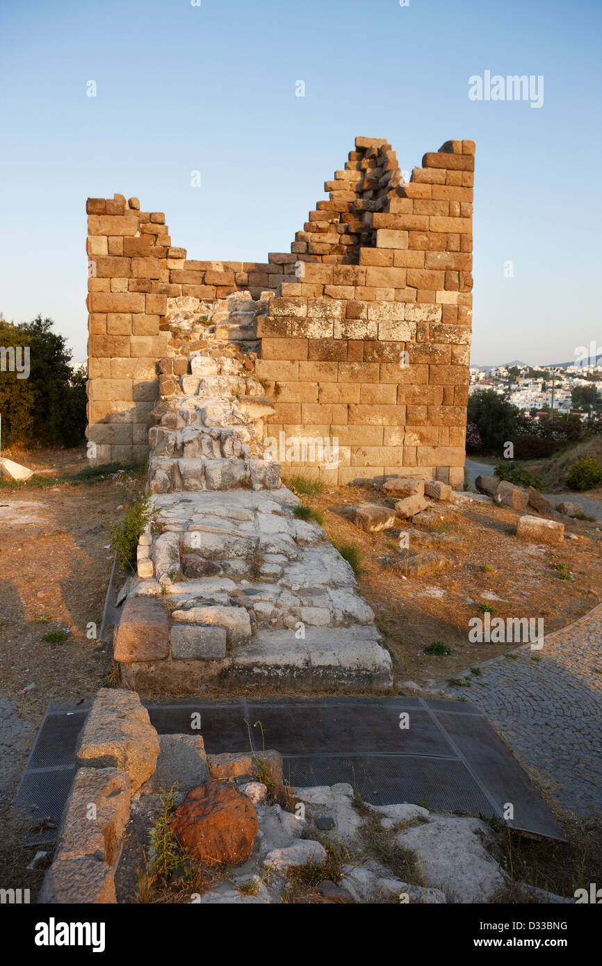 Ruins of Myndos Gate (constructed in 4th century B.C.), eastern ...