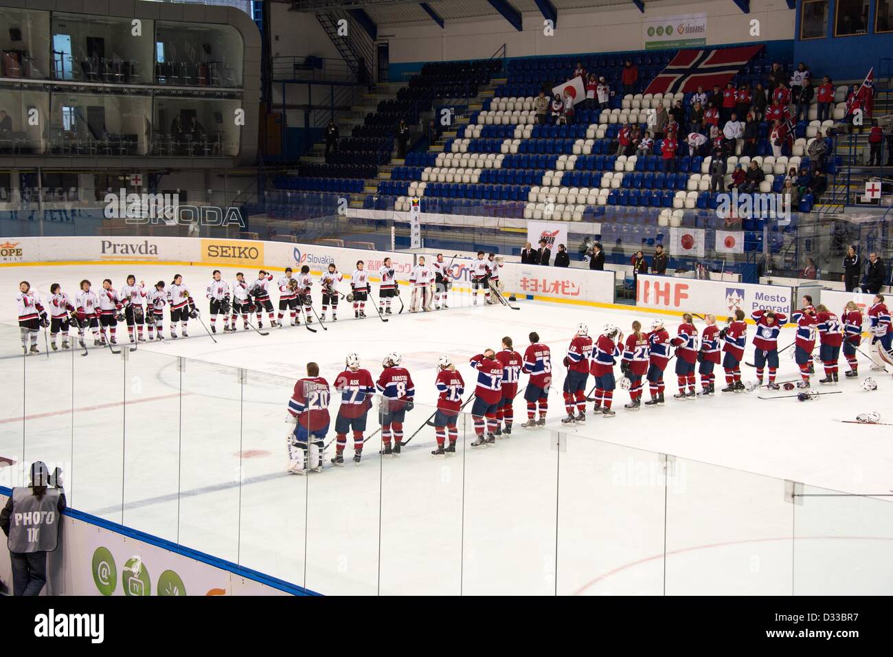 Japan and Norway team group, FEBRUARY 7, 2013 - Ice Hockey : Women's ...