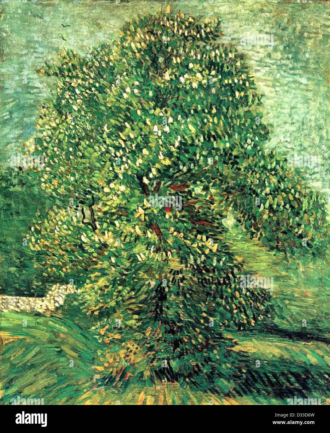 Vincent van Gogh: Chestnut Tree in Blossom. 1887. Oil on canvas. Post ...