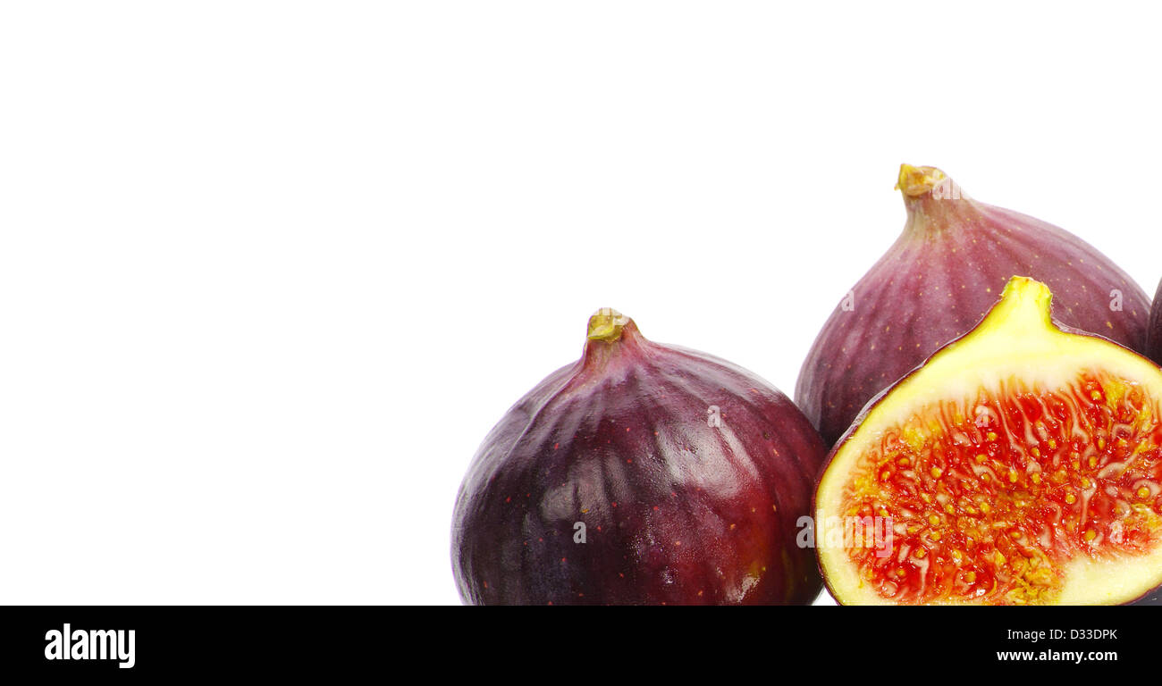 fig isolated on a white Stock Photo - Alamy