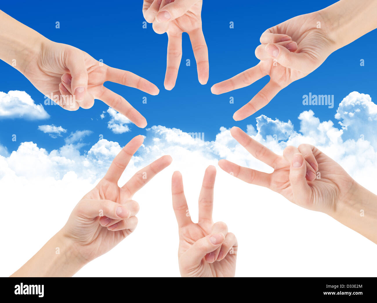 Finger forming star shape hi-res stock photography and images - Alamy