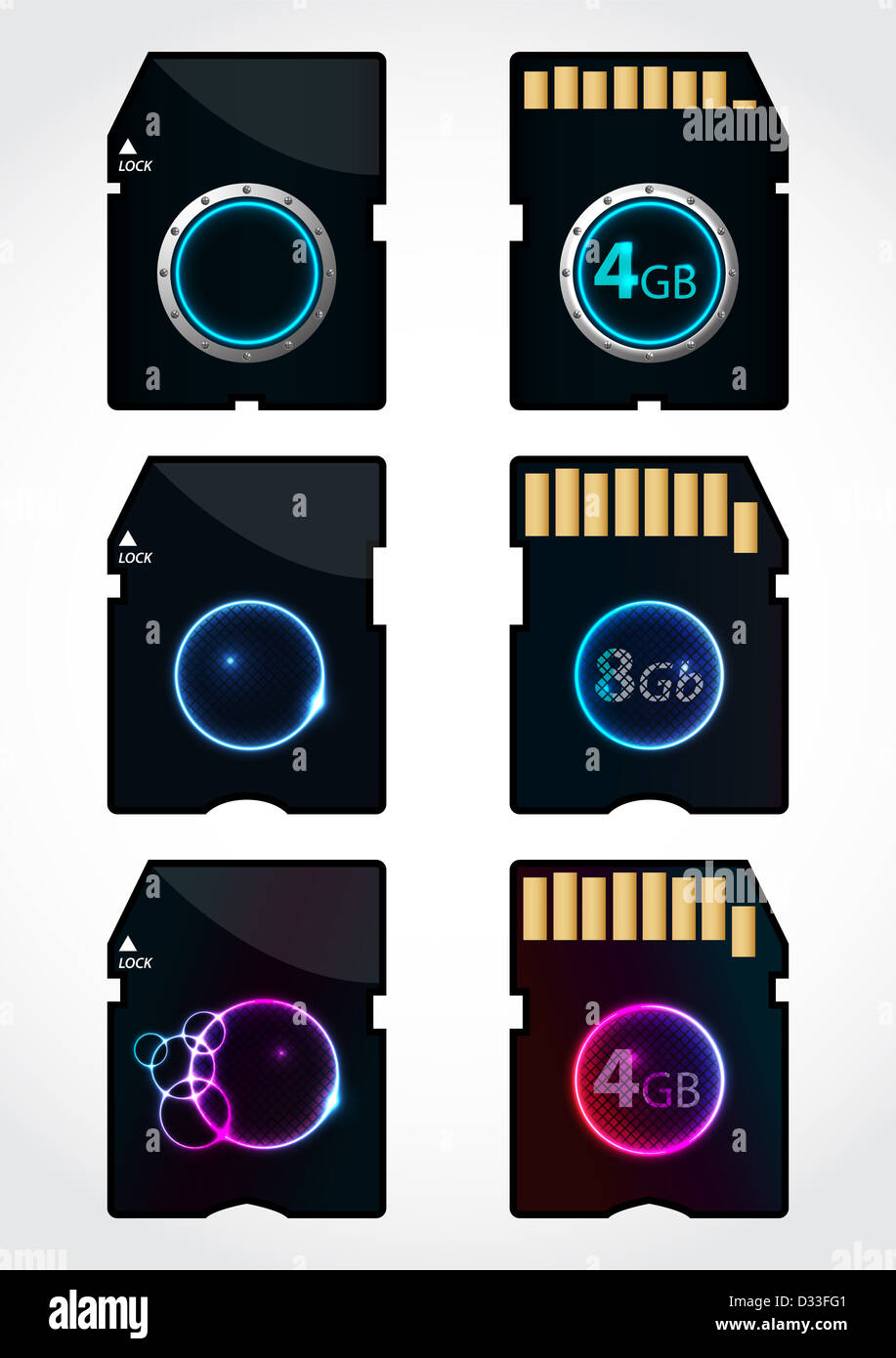 Sd card memory card back hi-res stock photography and images - Alamy