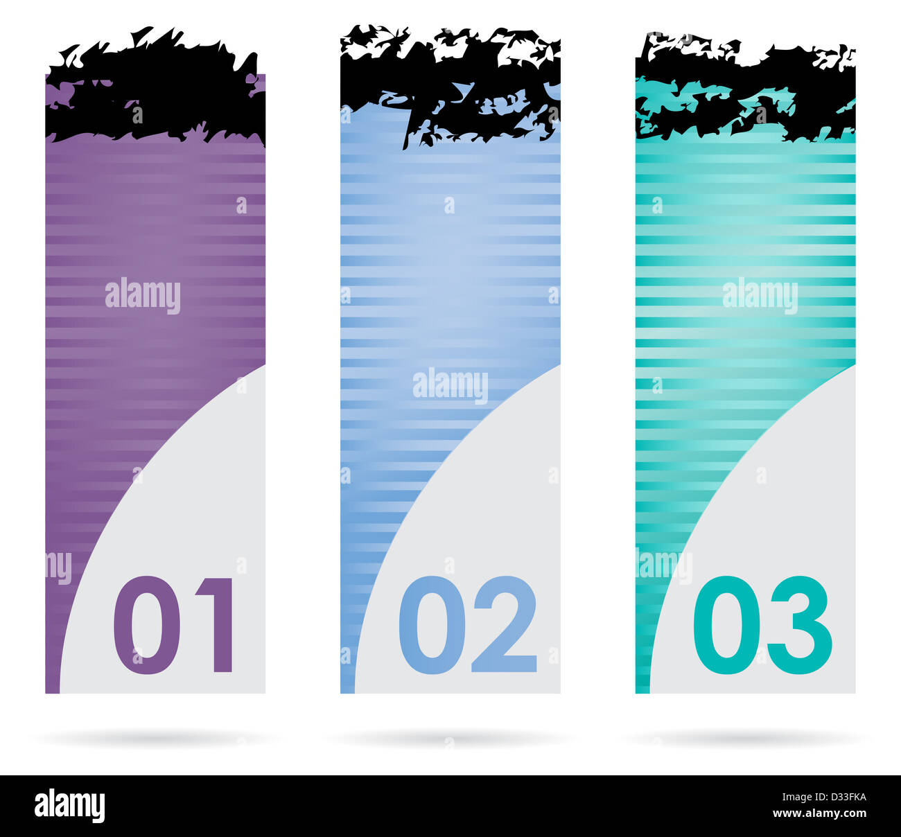 set of three banners with special design Stock Photo - Alamy