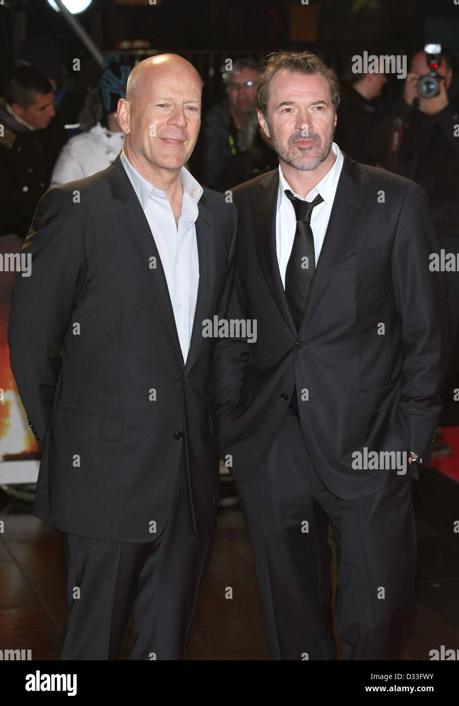 BRUCE WILLIS & SEBASTIAN KOCH A GOOD DAY TO DIE HARD. UK FILM PREMIERE ...