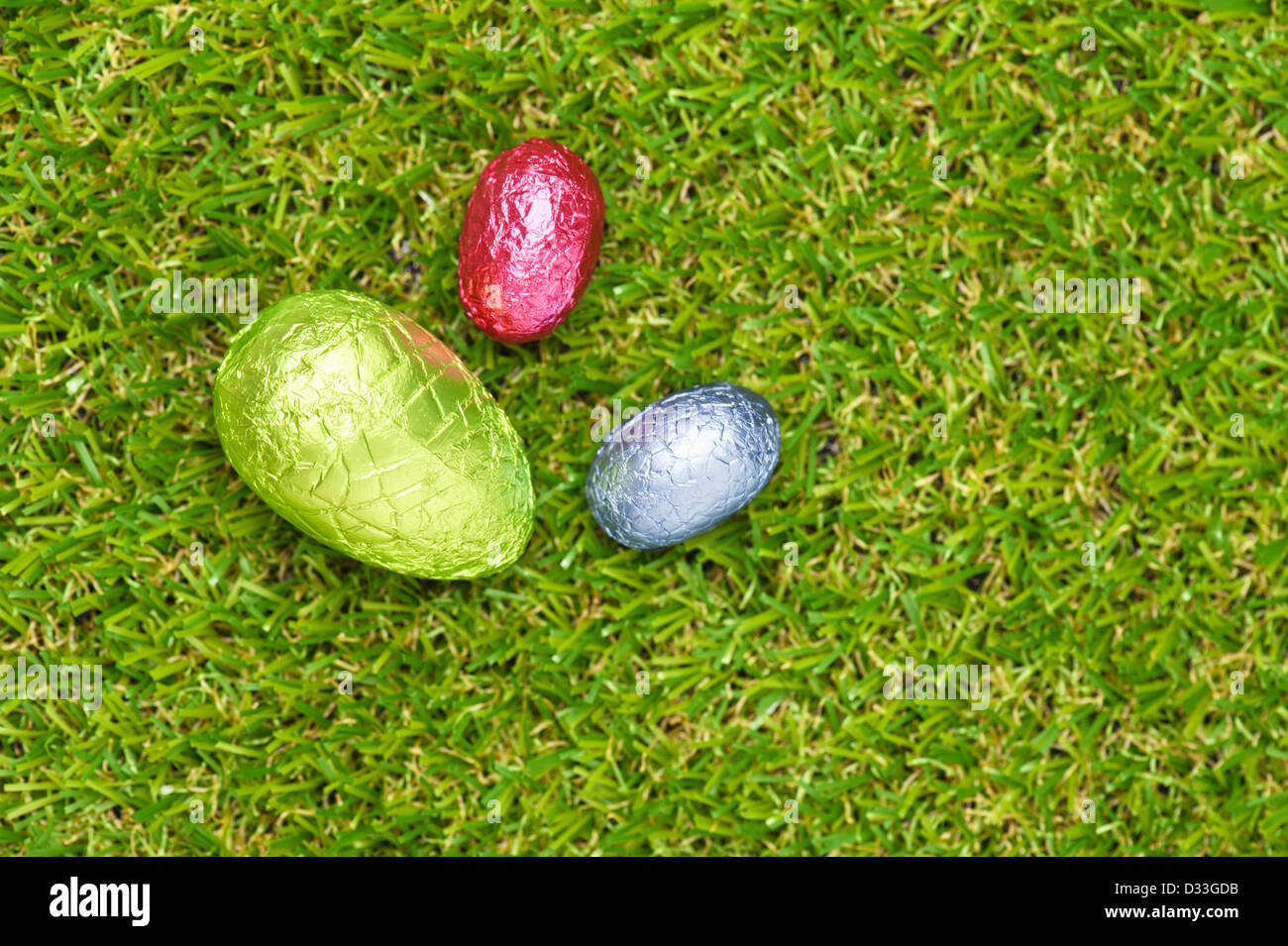 Three chocolate easter eggs hi-res stock photography and images - Alamy