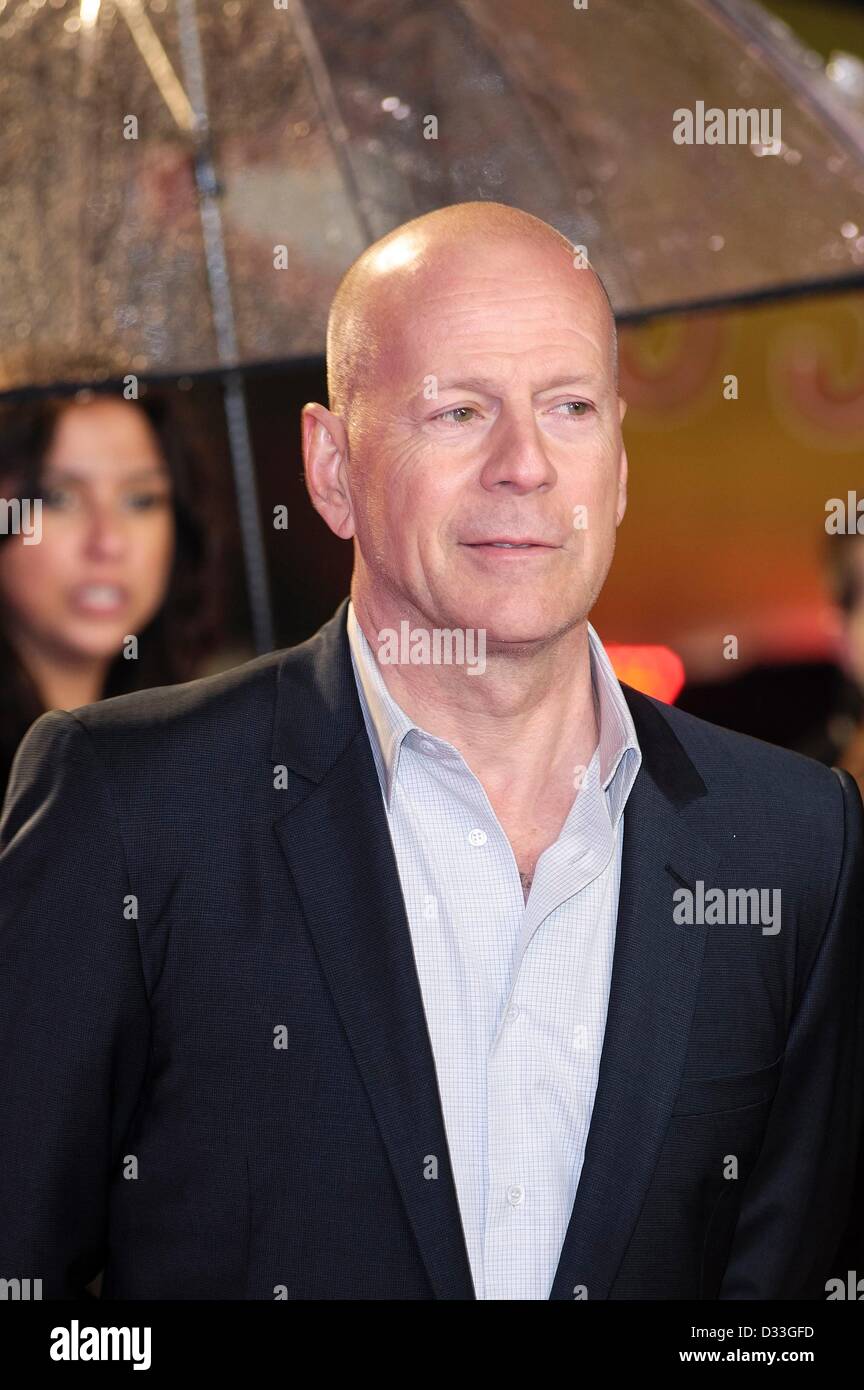 Bruce Willis, Actor attends the UK Premiere of A Good Day To Die Hard ...