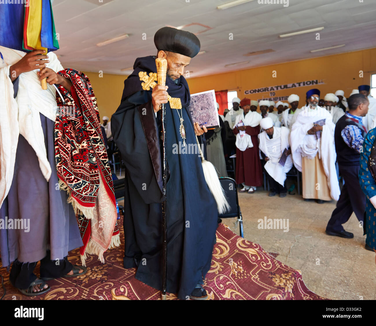 Orthodox Christian Priests gather at a conference on the conservation ...