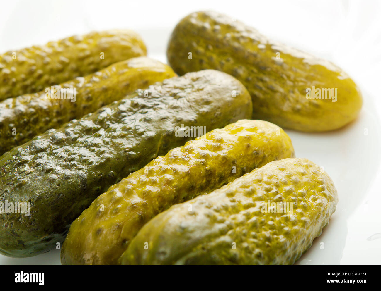 Gherkin pickles close up .Shallow depth-of-field Stock Photo - Alamy