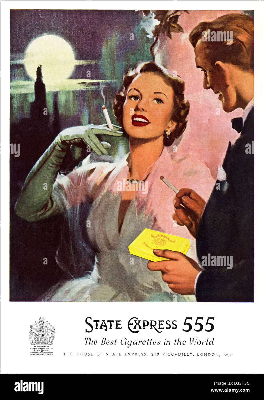 Original 1950s vintage print advertisement from English magazine ...