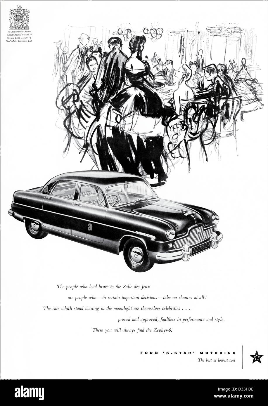 Original 1950s vintage print advertisement from English magazine ...