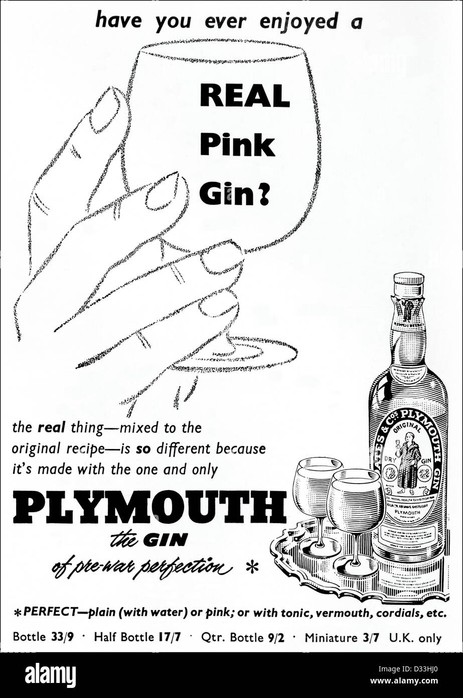1950s gin hi-res stock photography and images - Alamy