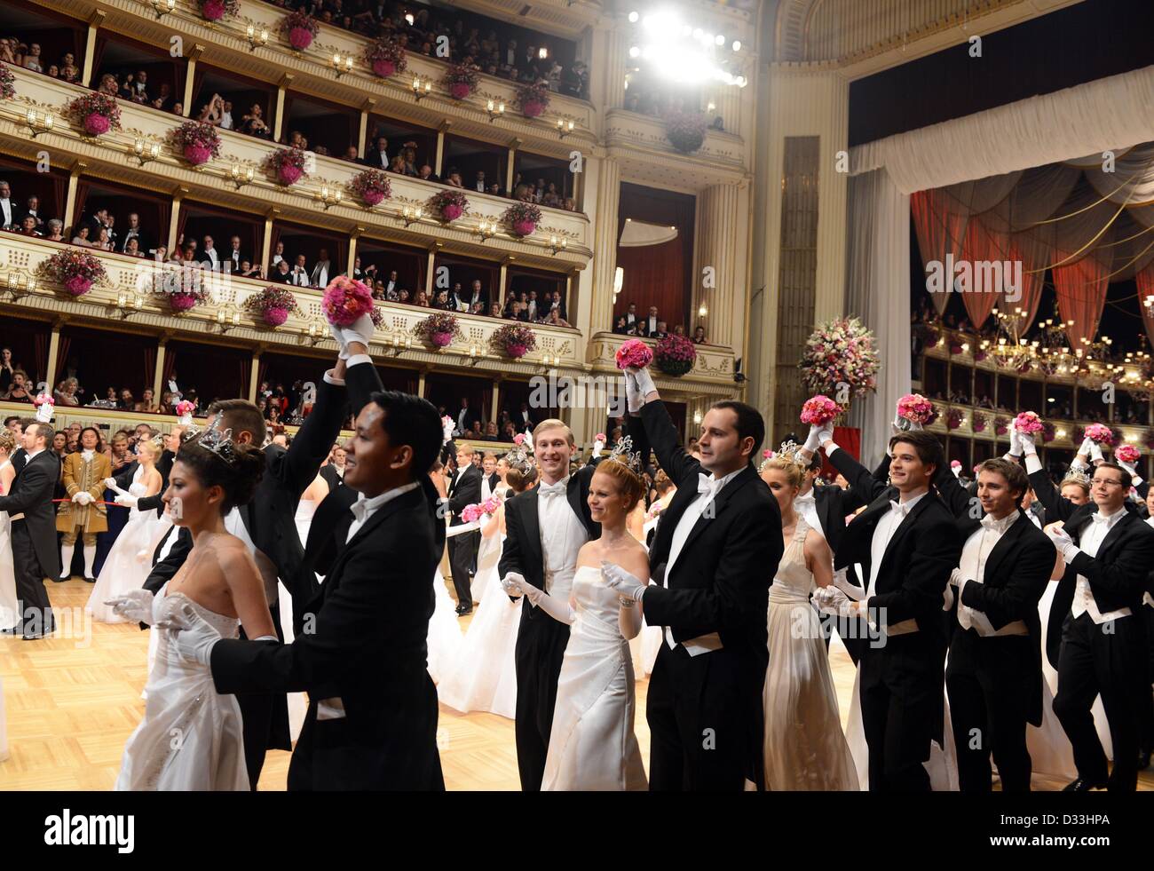 Debutants dance at the Vienna Opera Ball in Vienna, Austria, 07 ...