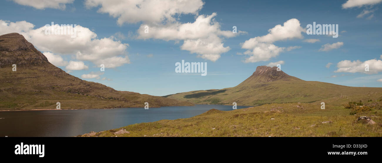 Panoramic of Stac Pollaidh Stock Photo - Alamy