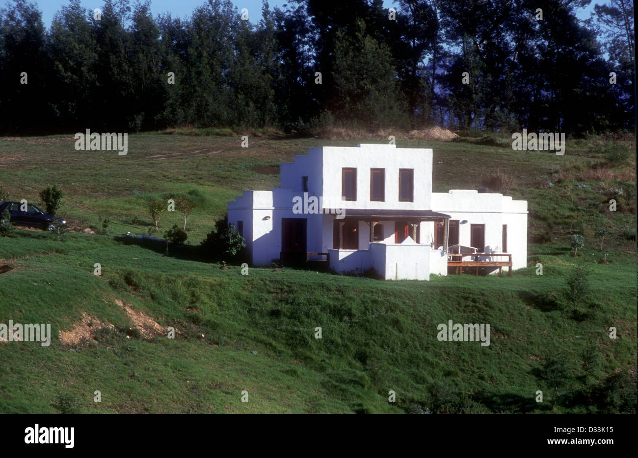 White domestic house near Plettenburg Bay, South Africa Stock Photo - Alamy