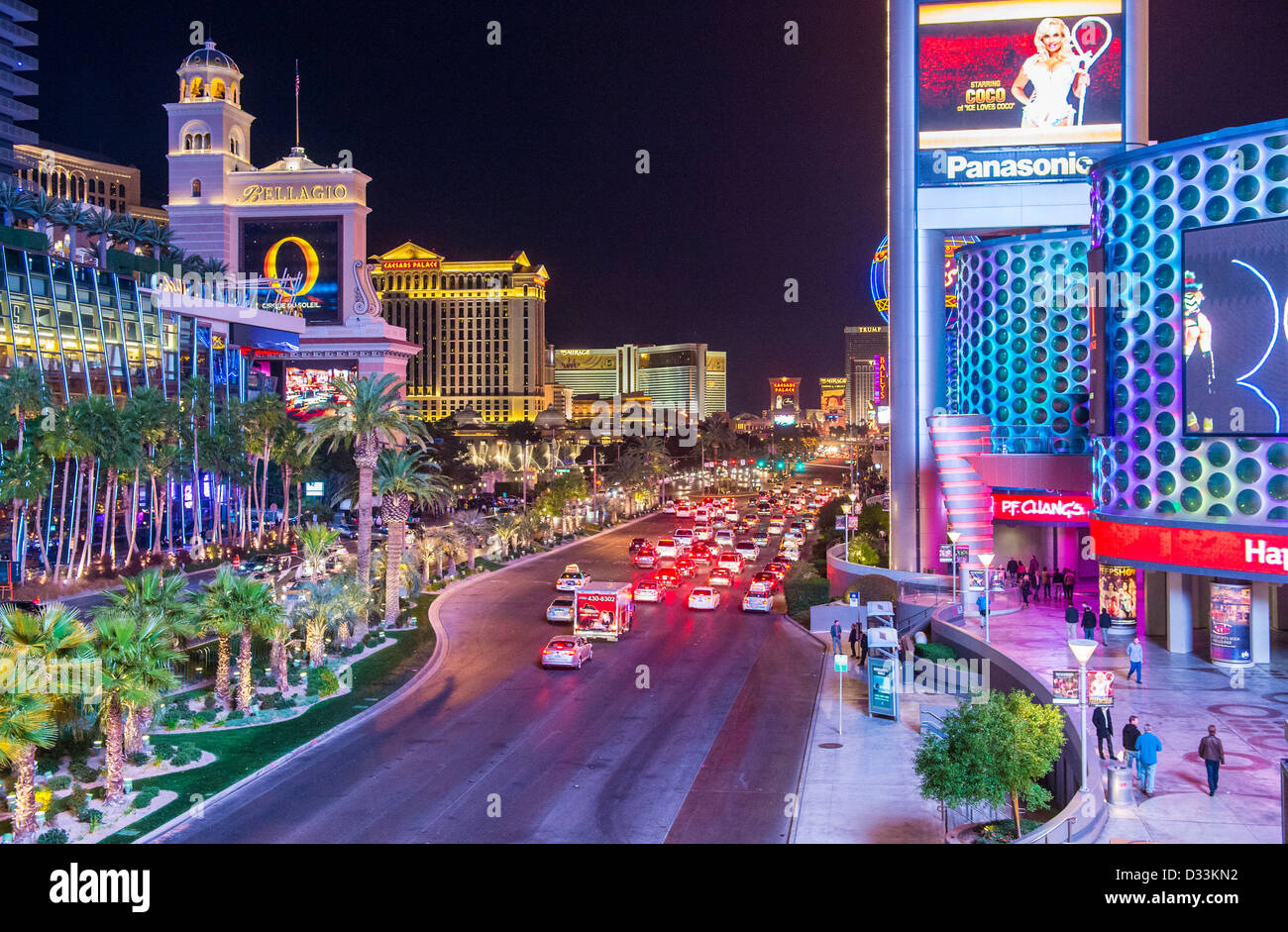 View of the strip in Las Vegas Stock Photo - Alamy