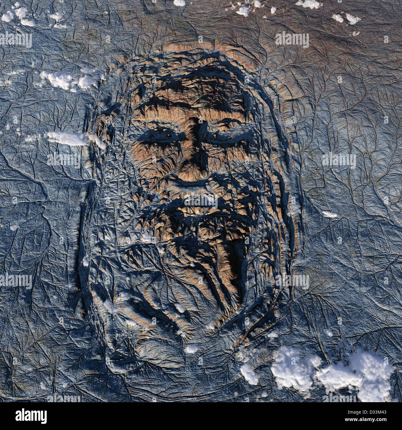 human face on the Earth Stock Photo - Alamy