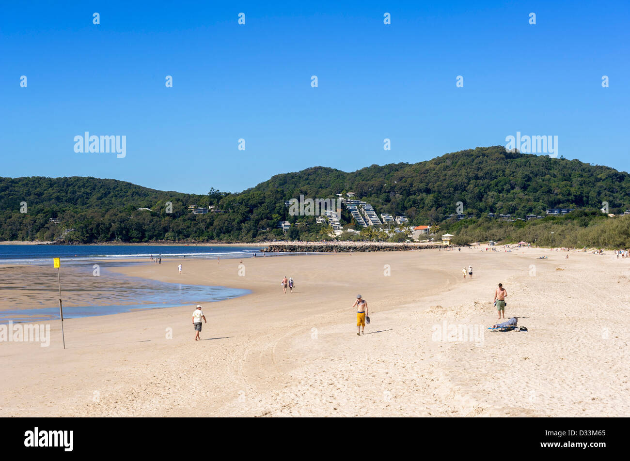 Noosa Beach, Queensland, Australia on the Sunshine Coast Stock Photo ...