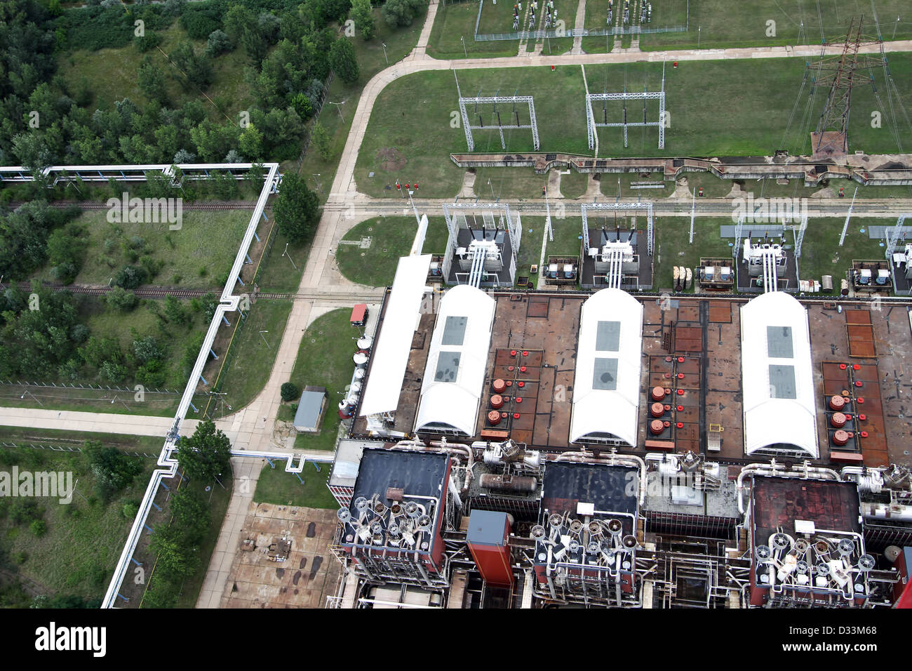 AES Power Plant aerial view Stock Photo - Alamy